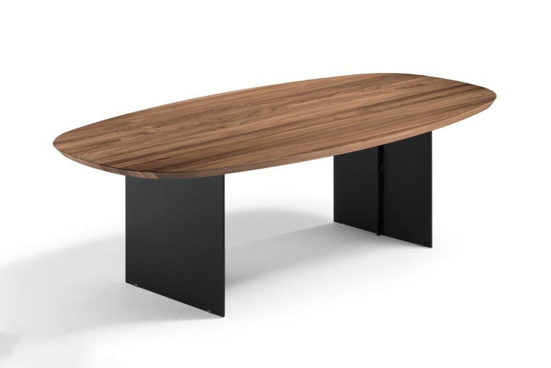 Esstisch oval mit Mikado Metalluntergestell - Piemonte oval